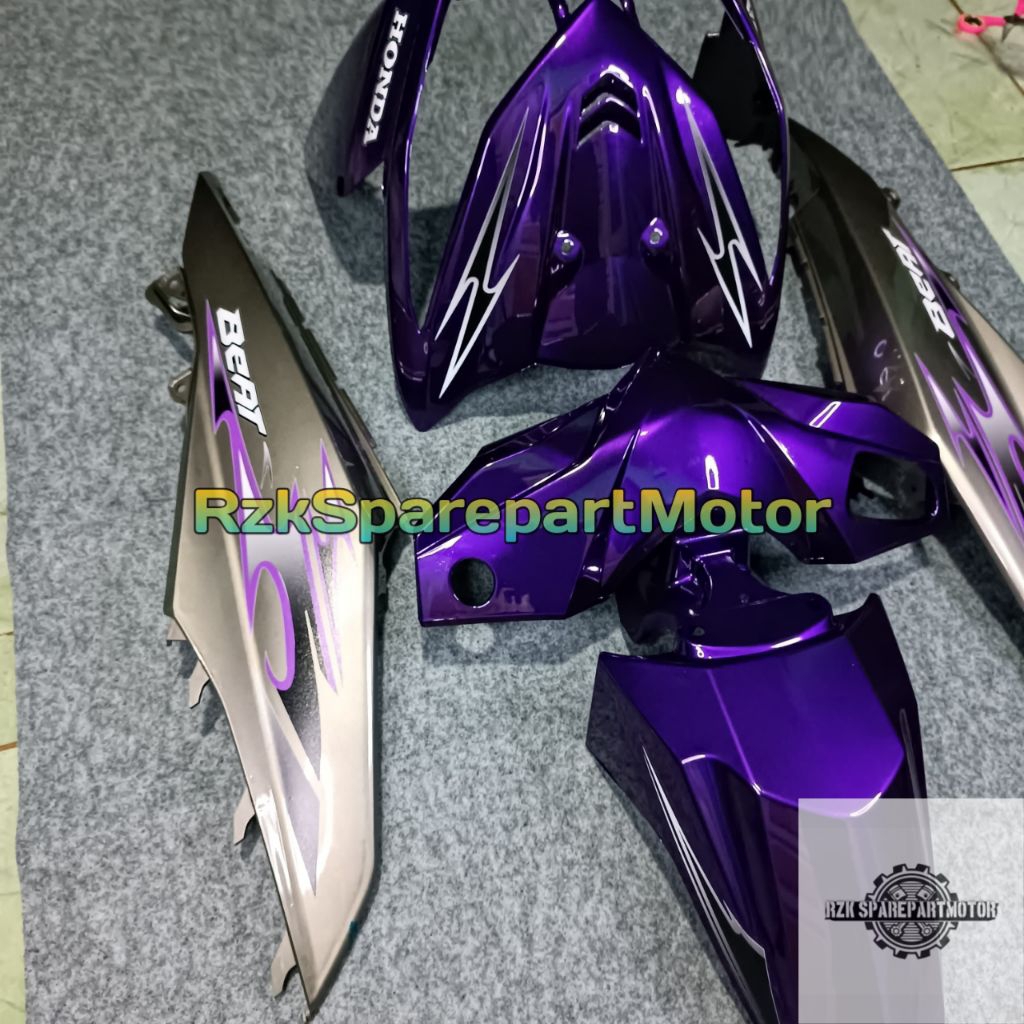 Jual Cover Full Set Body Halus Honda Beat Fi 2013 2014 2015 Ungu Candy ...