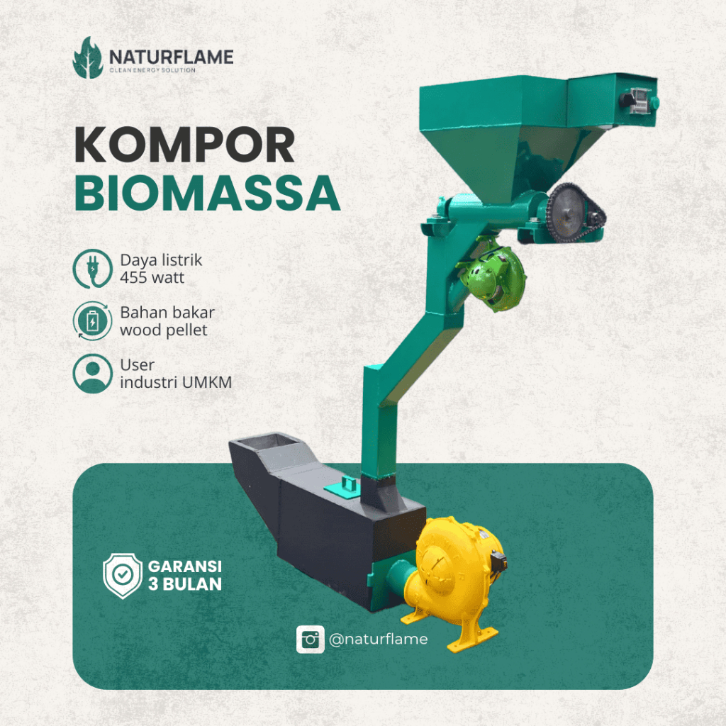 Jual Kompor Biomassa Naturflame untuk Industri UMKM (Hopper Besar ...
