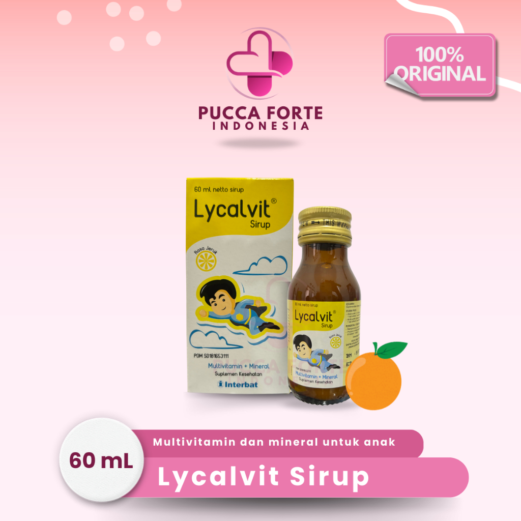 Jual Lycalvit Sirup - Memenuhi Multivitamin & Mineral untuk Anak ...