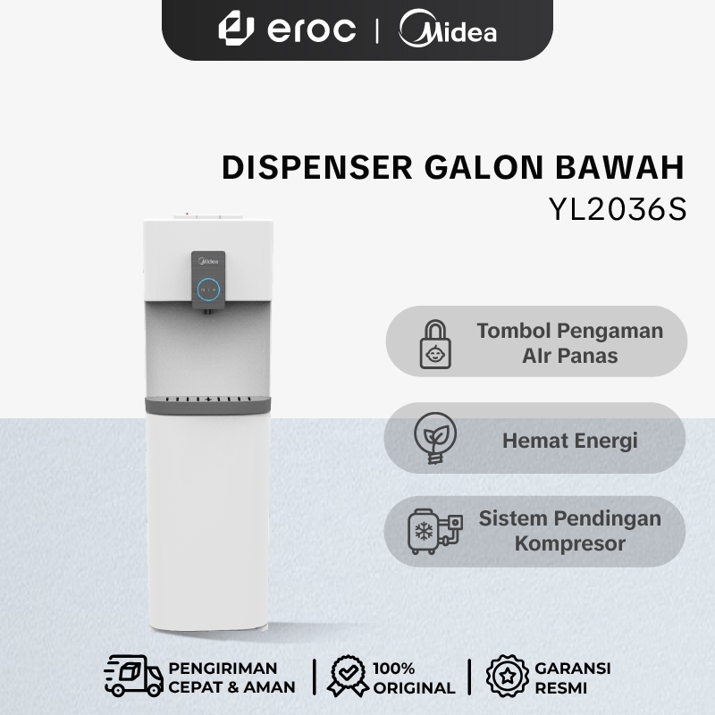 Jual Midea Water Dispenser - YL2036S - Food Grade Material and Unique ...