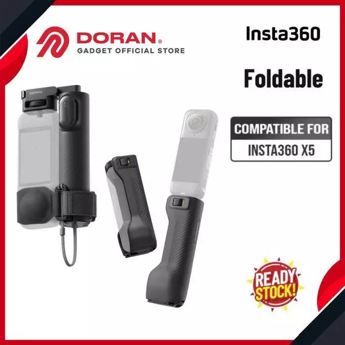 Jual Insta360 X5 Foldable Utility Handle | Foldable 2-in-1 Selfie Stick ...