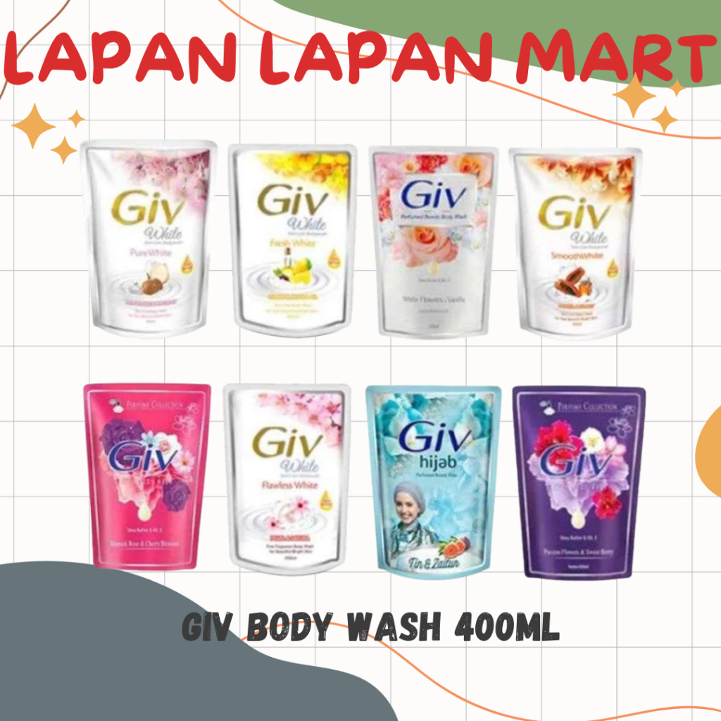 Jual Giv Body Wash Refill 400ml (Sabun Mandi) | Shopee Indonesia