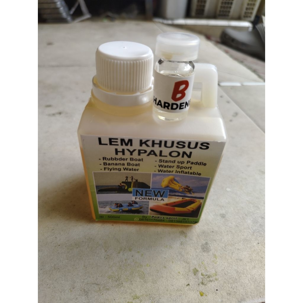 Jual Rp590.000 padox hypalon lem rubber khusus hipalon 500ml boat lem ...