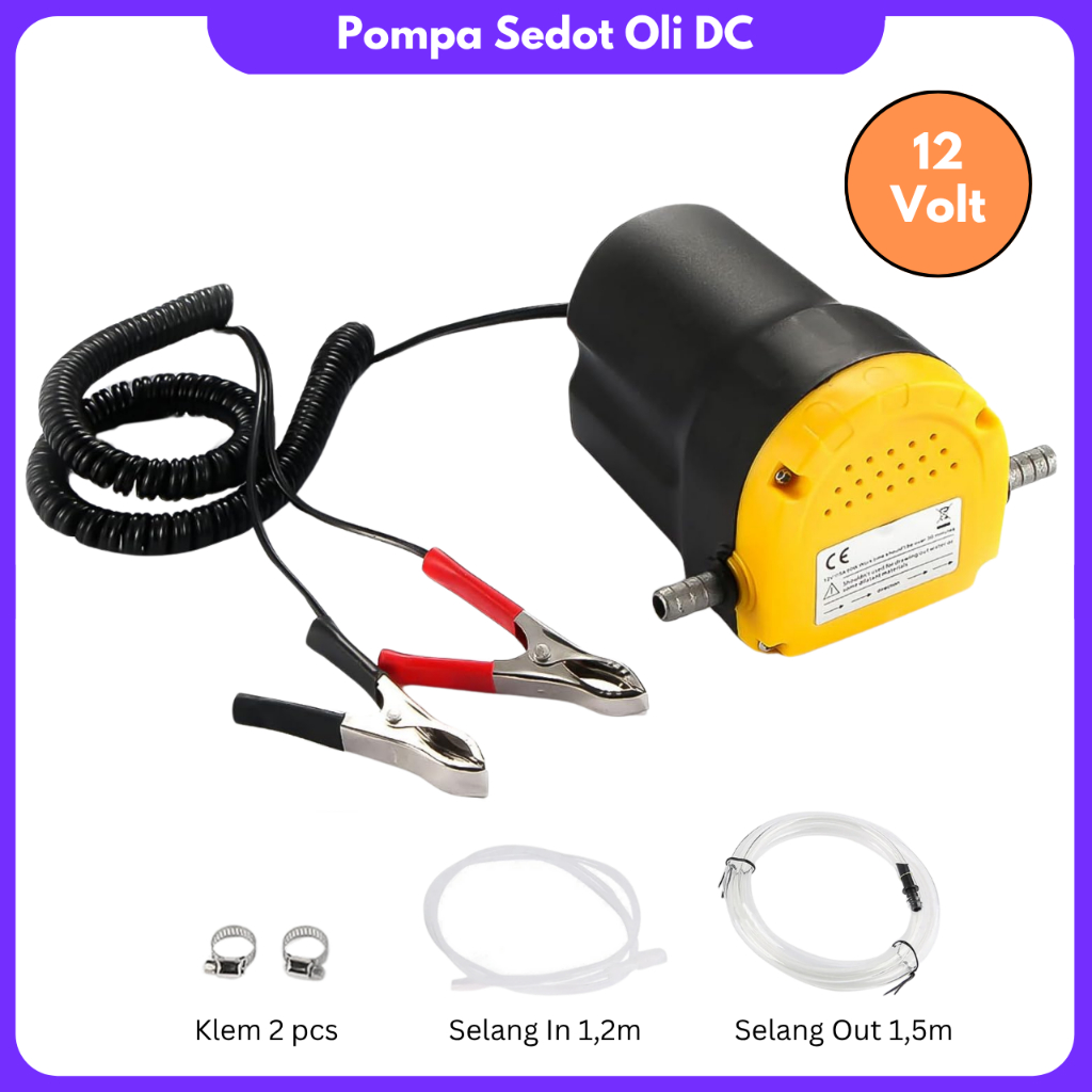 Jual Pompa Oli DC 12V Electrik Oil Transfer Pump Mesin Sedot Oli ...