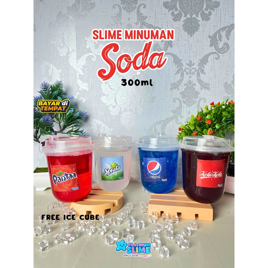 Jual SLIME MINUMAN BY PLATINUMSLIME || SLIME 300 GR|| Soda Slime 300ml ...