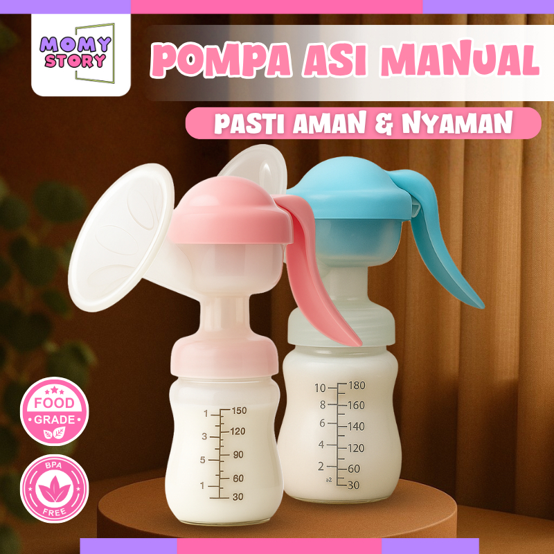 Jual Pompa ASI Manual Breast Pump Botol Dot Susu Bayi BPA FREE Murah ...