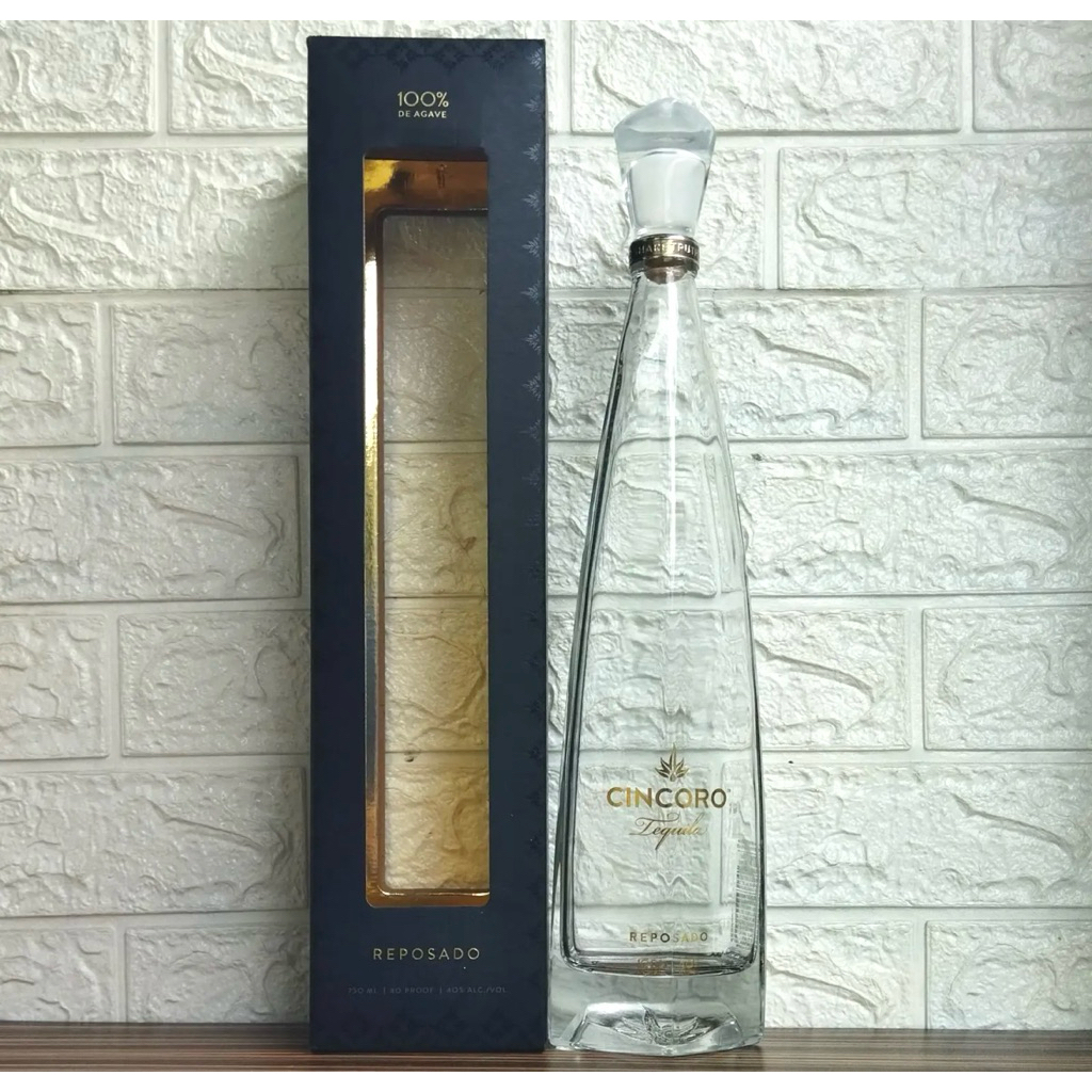 Jual botol bekas miras tequila cincoro rare botol pajangan / botol ...