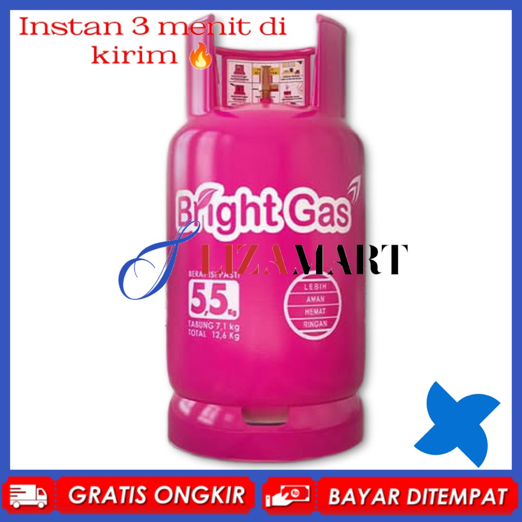 Jual Tabung Bright Gas 5,5kg Tabung Gas 5,5kg | Shopee Indonesia