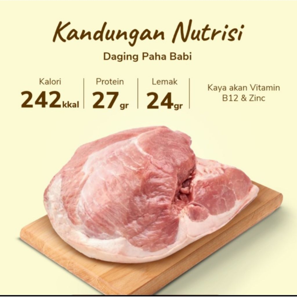 Jual [FROZEN] DAGING BABI B2 PAHA THUIBAK TUCANG | Shopee Indonesia