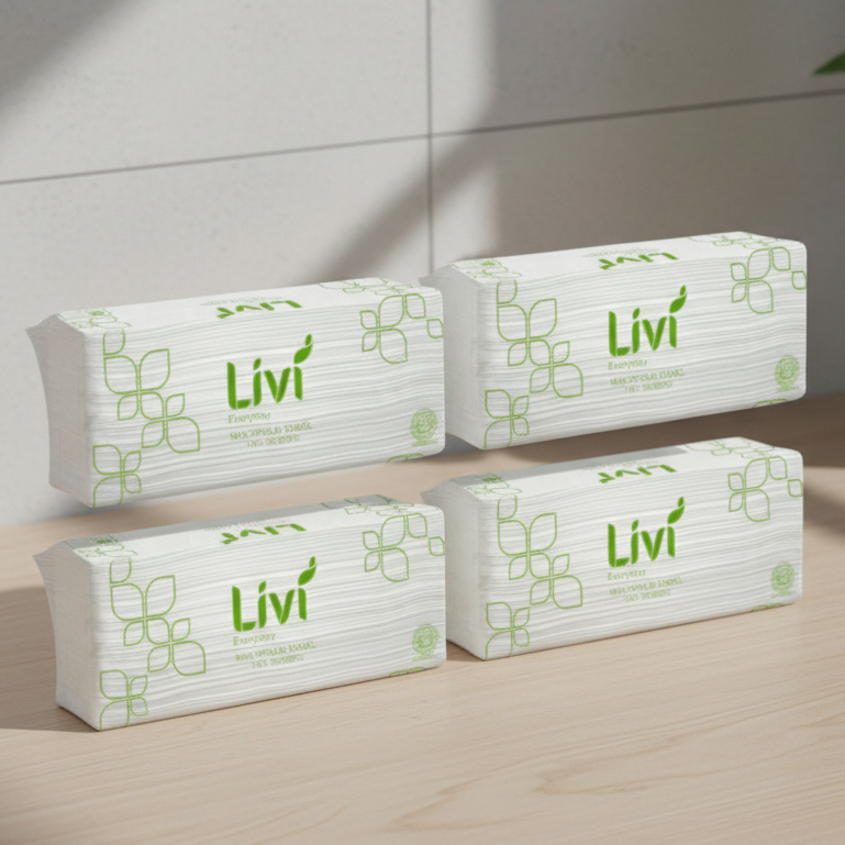Jual ( PAKET 4 PCS )Tissue Livi Multifold Hand Towel | Tissue Dapur ...