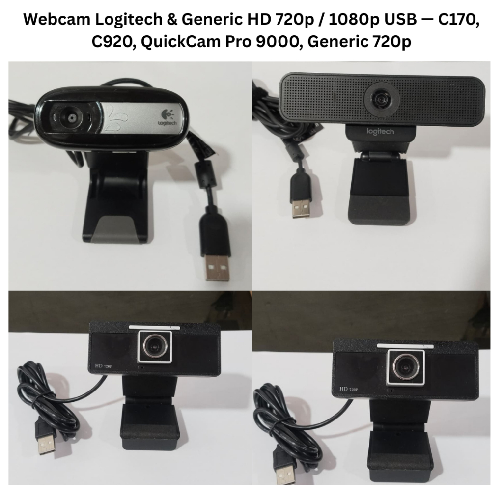 Jual Webcam Logitech & Generic HD 720p / 1080p USB — C170, C920 ...