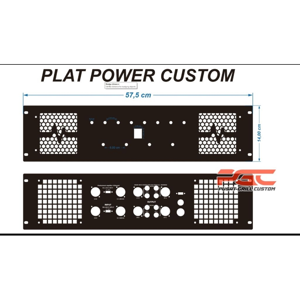Jual Plat power 4chanel bisa custom nama | Shopee Indonesia