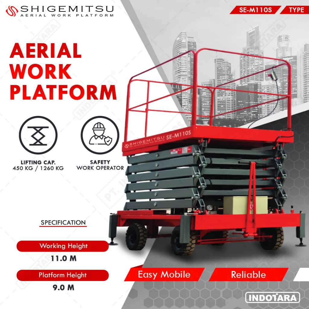 Jual Tangga Elektrik Capacity 450kg 11 Meter - Aerial Work Platform ...