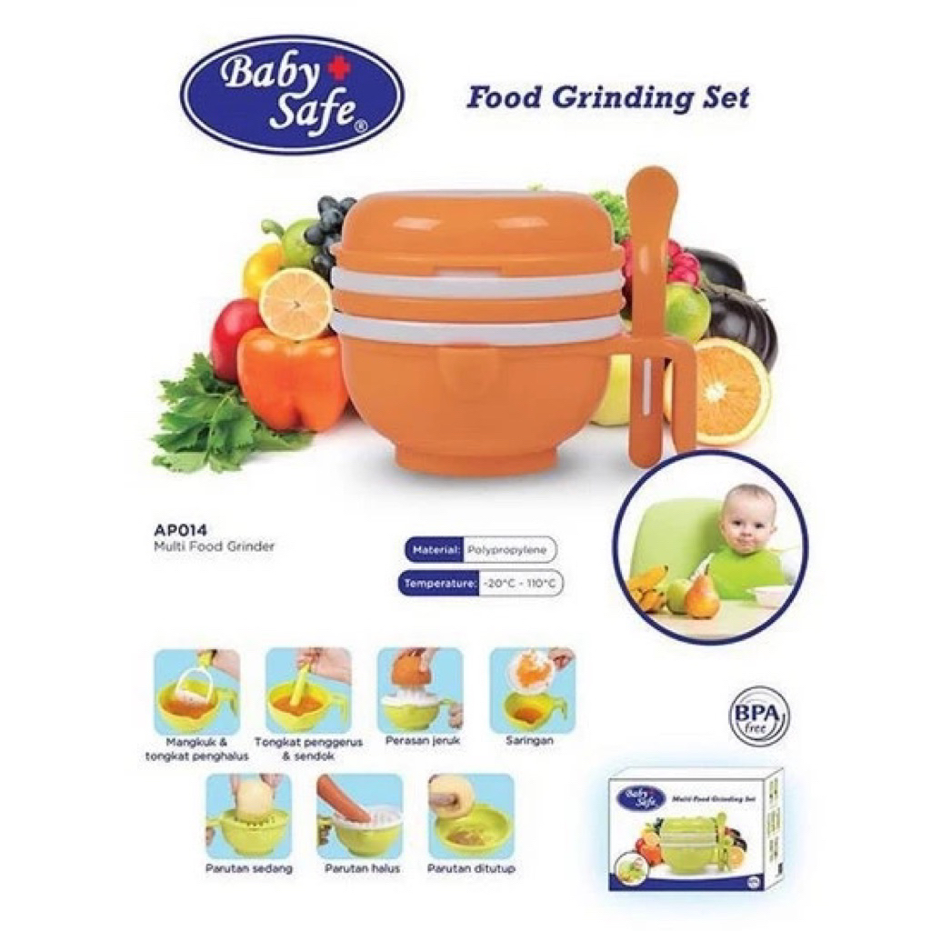 Jual Baby Safe Multi Food Grinding Set AP014 /AP14G(Grinder Set ...