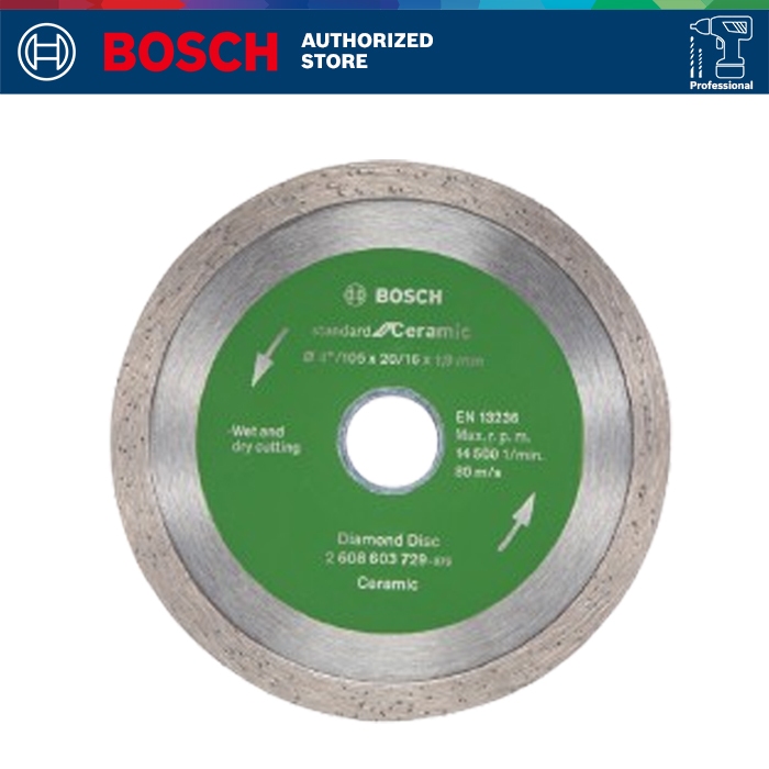 Jual Bosch Mata Diamond Potong untuk Batu / Tembok / Stone 105mm ...