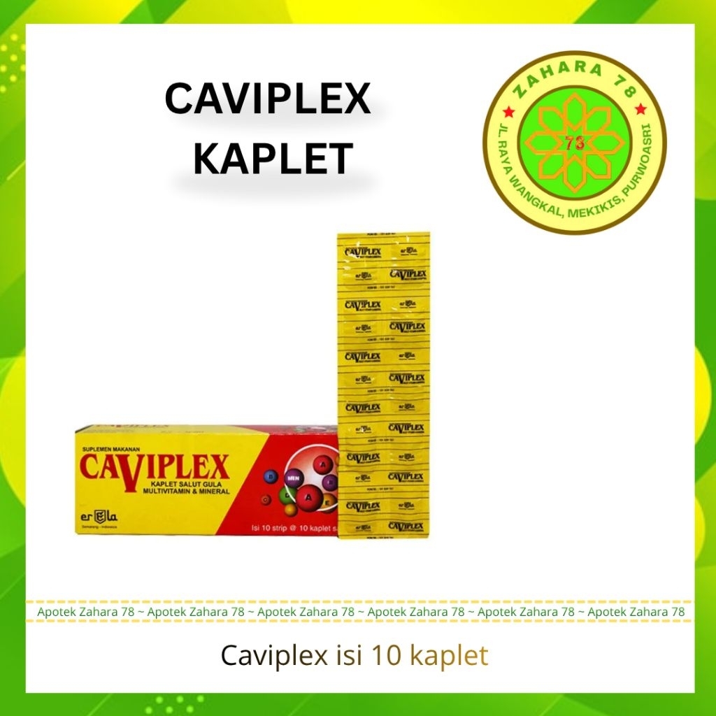 Jual CAVIPLEX KAPLET MULTIVITAMIN | Shopee Indonesia