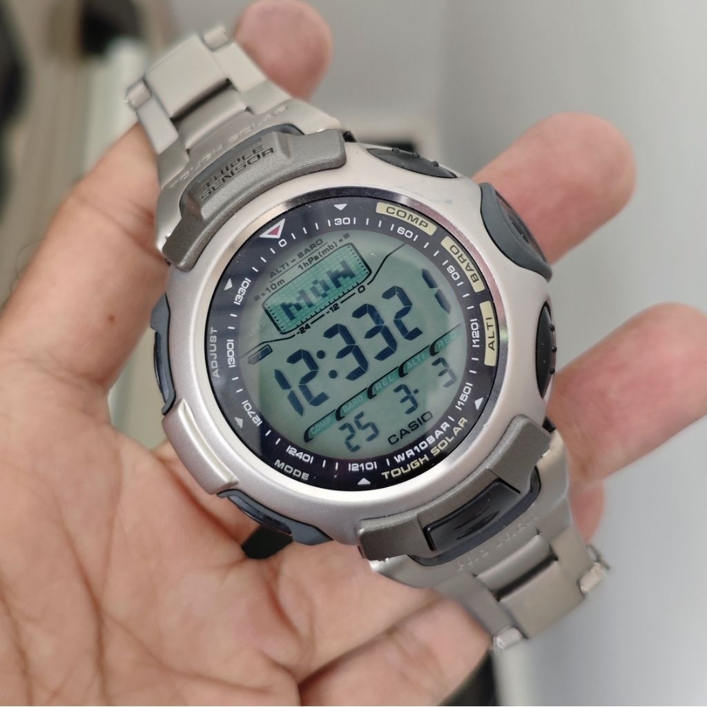 Jual CASIO PROTREK PRG 50 TITANIUM MULUS BOS | Shopee Indonesia