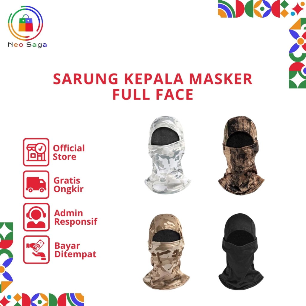 Jual Balaclava Masker Full Face Sarung Kepala Adem Mask Sepeda Motor ...