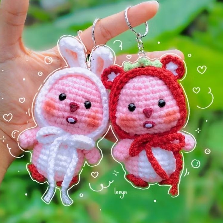 Jual Croleeyn | Gantungan Kunci Rajut Loopy (Crochet Loopy) | Keychain ...
