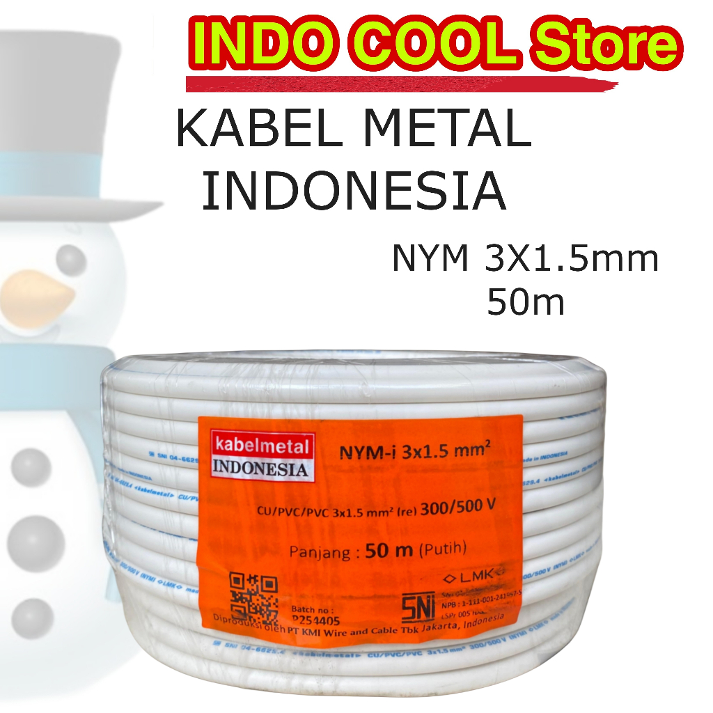 Jual KMI Kabel NYM 3x1.5mm (50m) | Shopee Indonesia