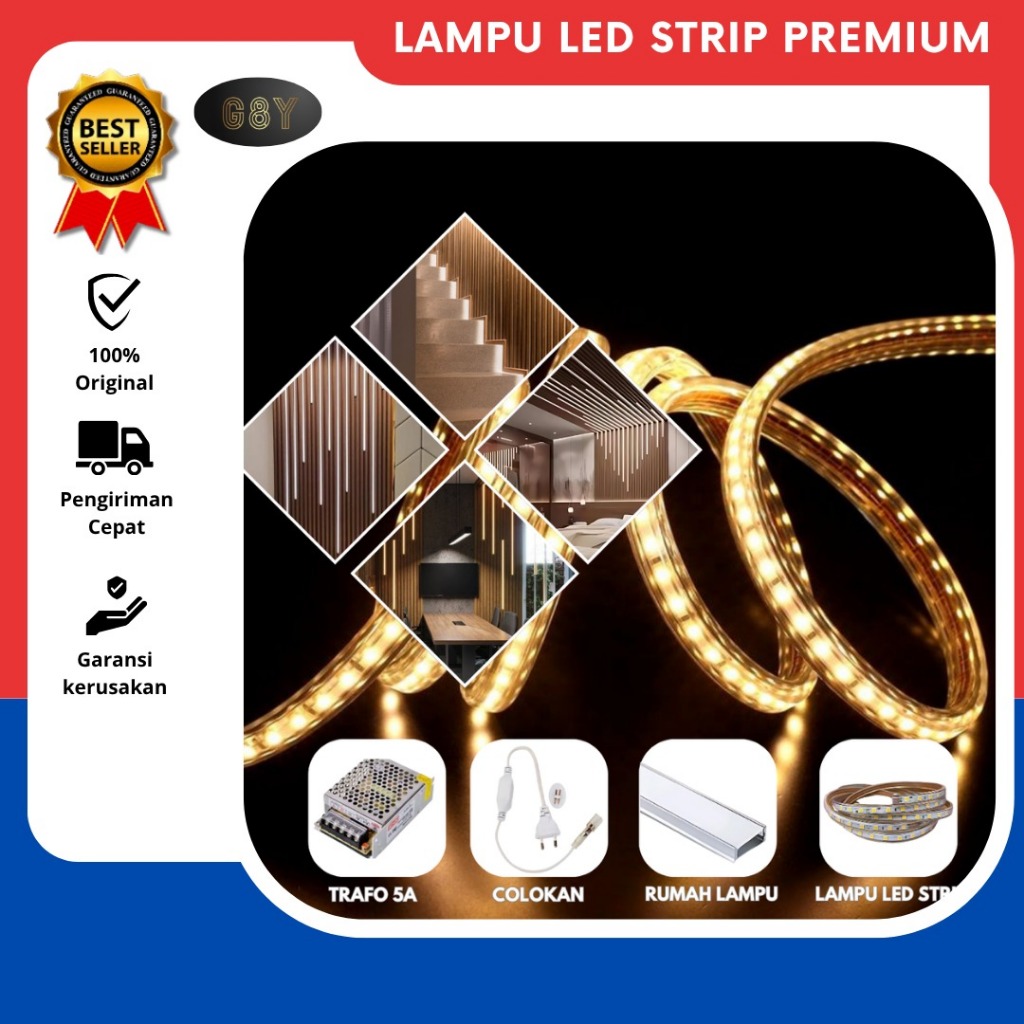 Jual Lampu Led Strip Ukuran Panjang 1 Meter dan 5 Meter / Lampu Hias ...