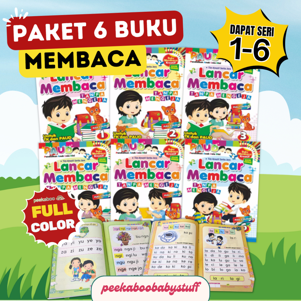 Jual PAKET BUKU BELAJAR LANCAR MEMBACA ANAK TK PAUD | BUKU LATIHAN ...