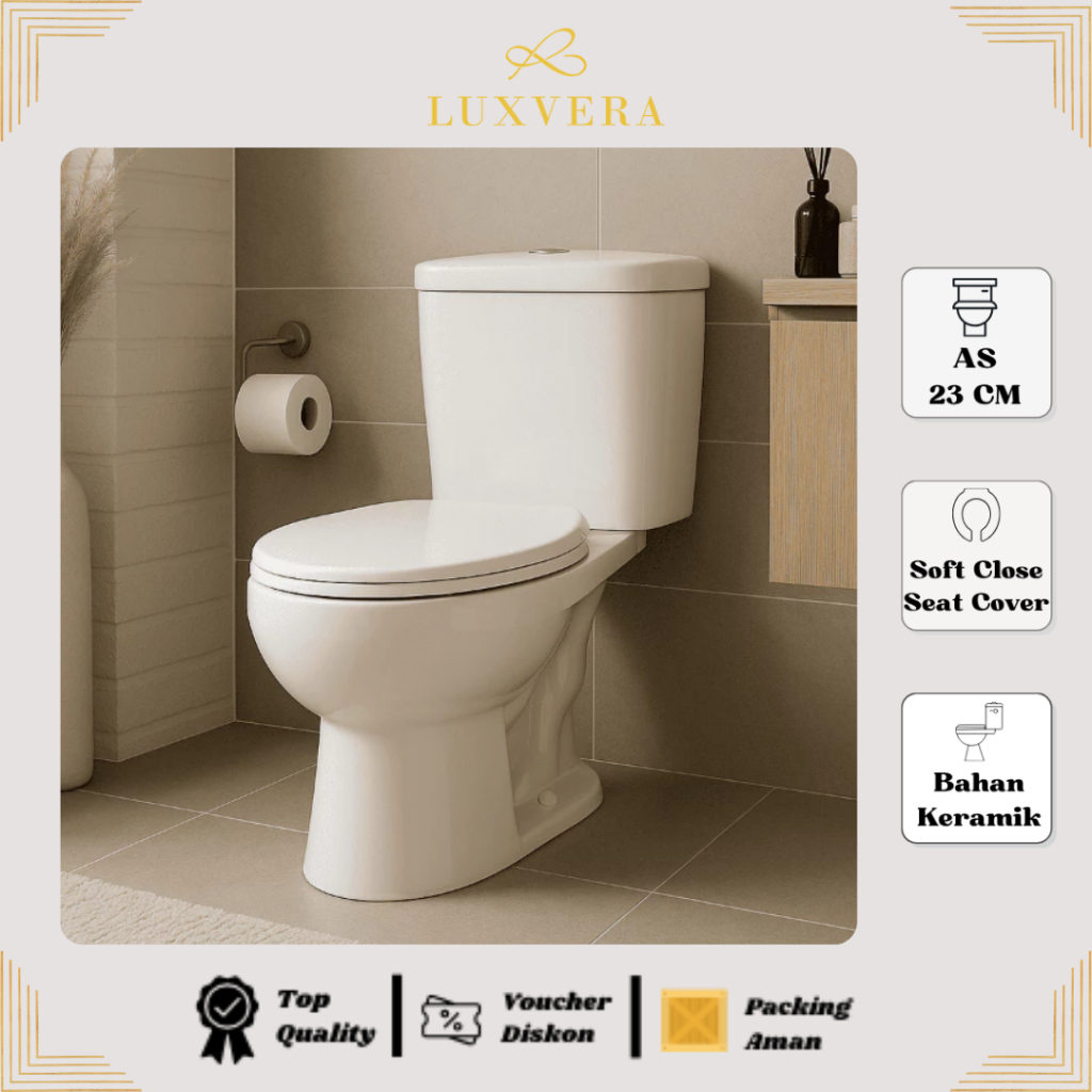 Jual (Free Jet Washer) Closet Duduk Oxco Ox - 1081 | Two Piece Toilet ...