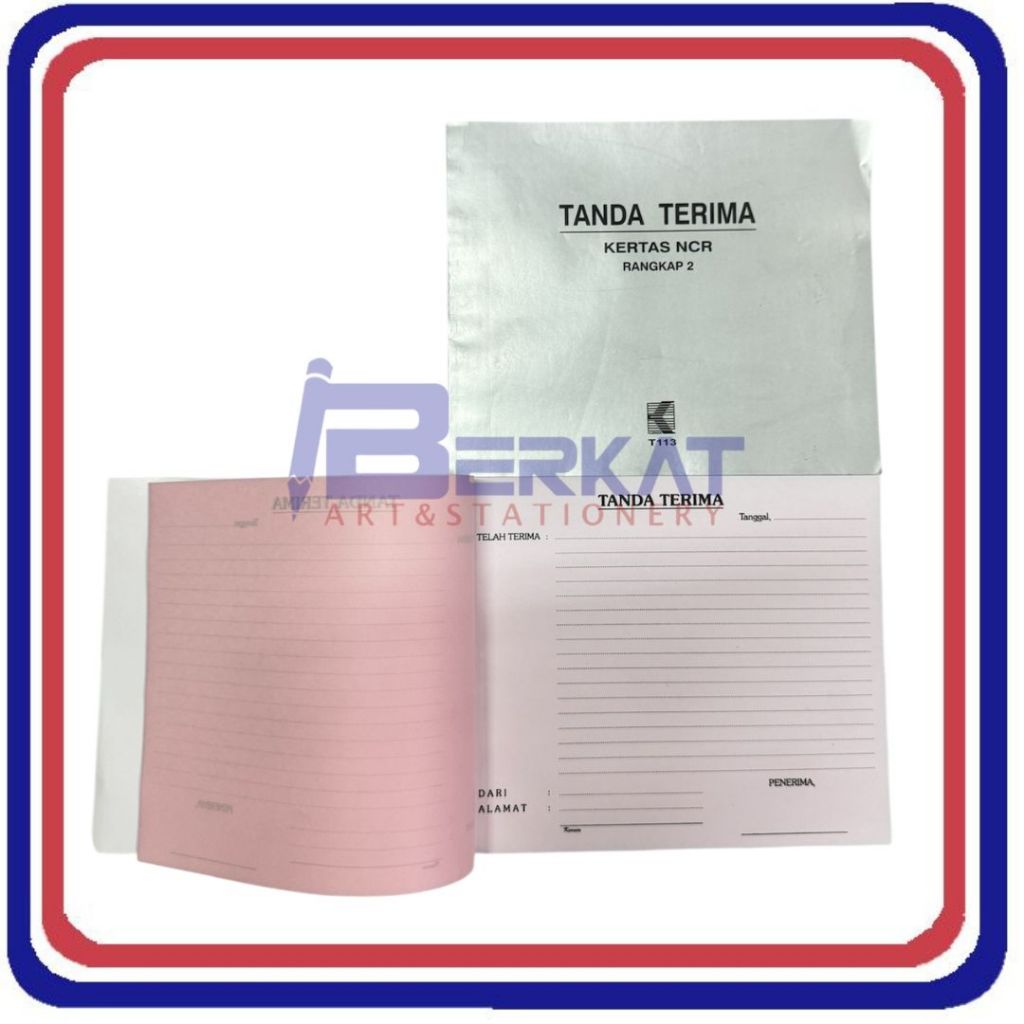 Jual Tanda Terima Barang Besar 1/2 Folio 2 Ply / Rangkap 2 NCR KURNIA ...
