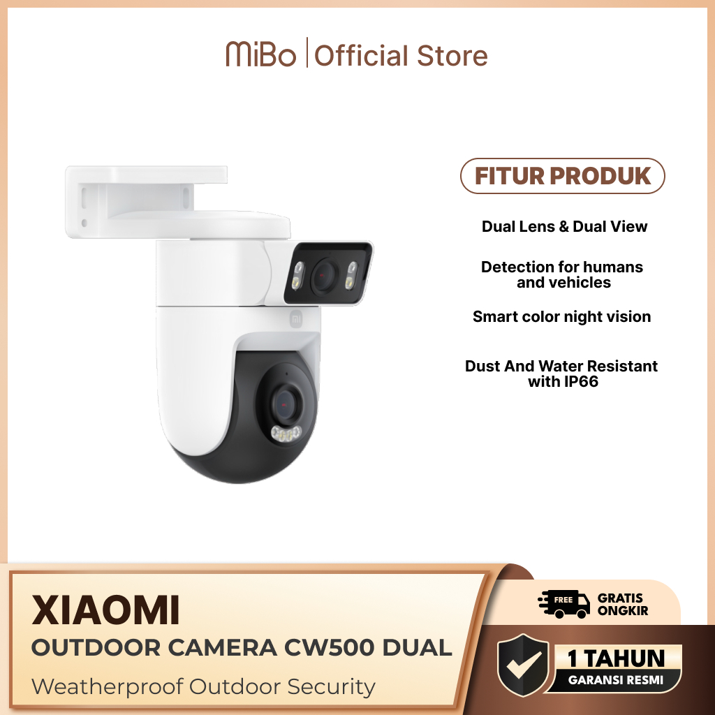 Jual Xiaomi Outdoor Camera CW500 Dual – CCTV Outdoor 4MP | Dual Lens ...