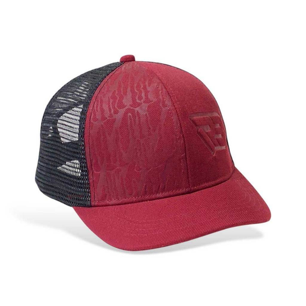 Jual Topi Trucker Premium Visor Pendek Merah Maroon Pria Wanita - Topi ...