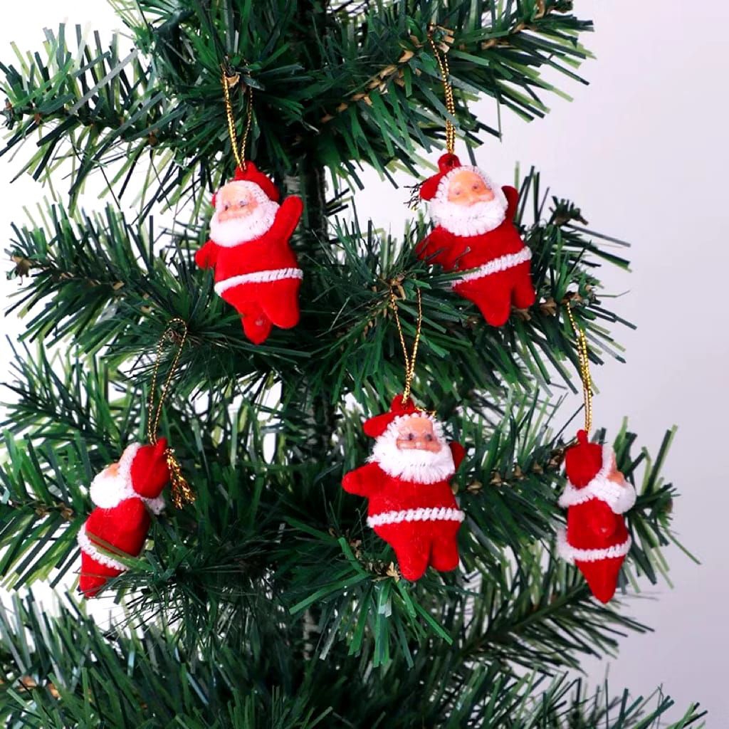 Jual Santa Mini 1pcs Gantungan Pohon Natal Sinterklas Merah Dekorasi ...