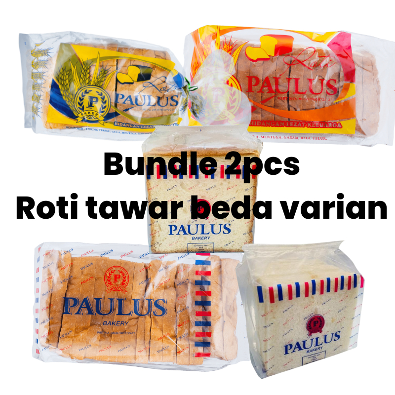 Jual Bundle 2pcs Roti Tawar (beda varian) - Paulus Bakery | Shopee ...