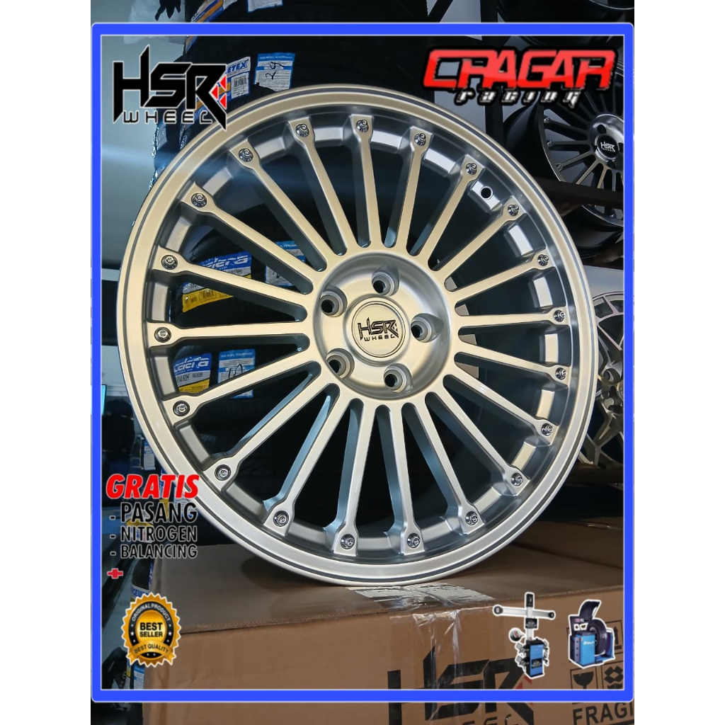 Jual Velg Mobil Hsr Jjc R18 Lubang 5 Untuk Mercy Audy Vw Golf Sciroco ...