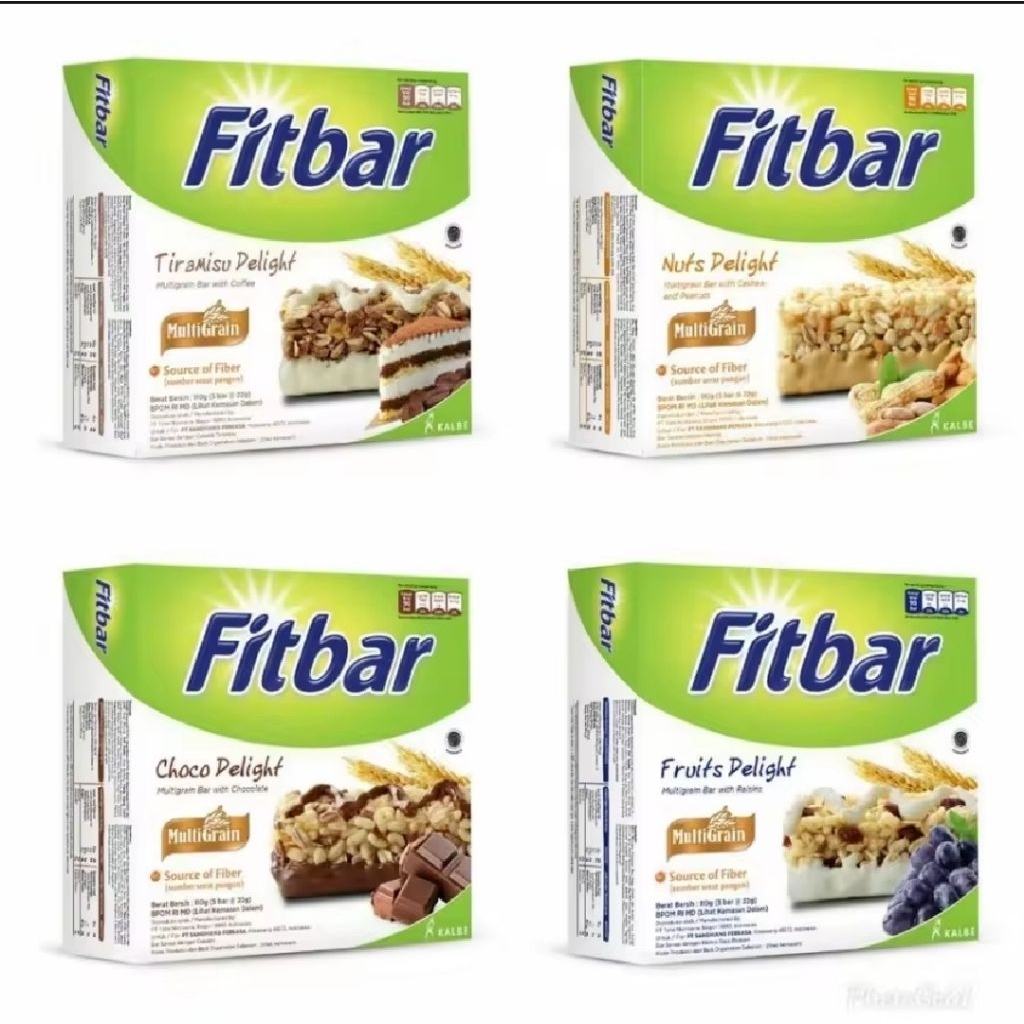 Jual Fitbar Multigrain Sumber Serat Pangan Cemilan Gandum Sehat ...