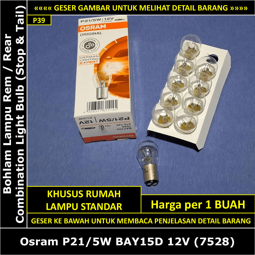 Jual Bohlam Lampu Rem Toyota Innova 2004-2015 Bensin & Diesel 1TR 2TR ...