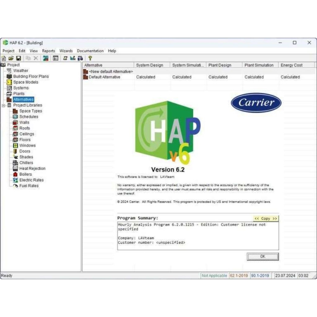 Jual Carrier HAP 6.3 latest version 2025 software merancang Sistem HVAC ...