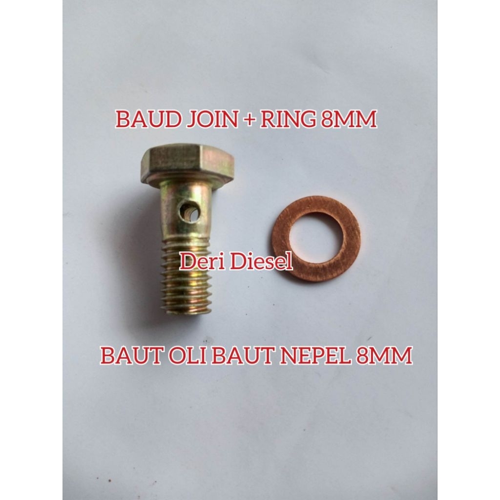 Jual baut join + ring ukuran 8 mili baut oli + ring mesin diesel ...
