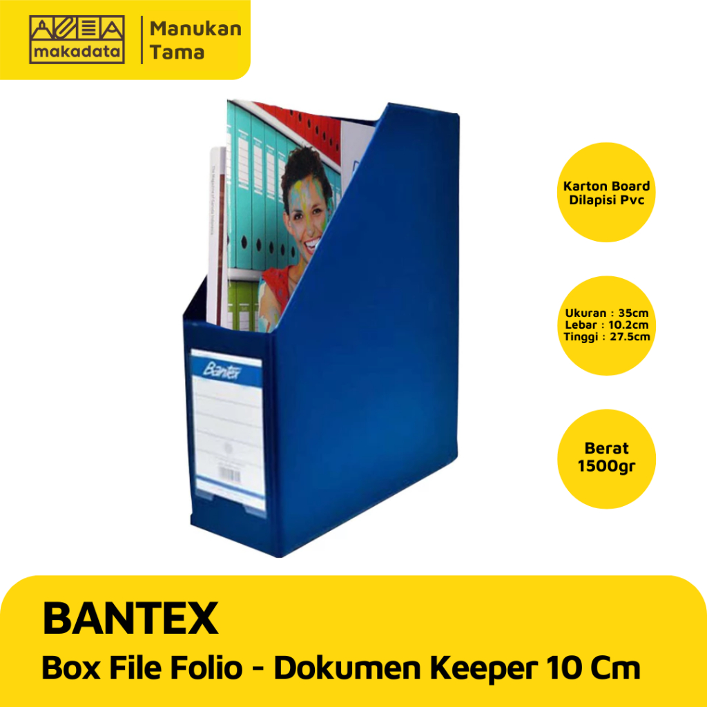 Jual BOX FILE BANTEX FOLIO- DOKUMEN KEEPER 10 CM ANEKA WARNA (4011 ...