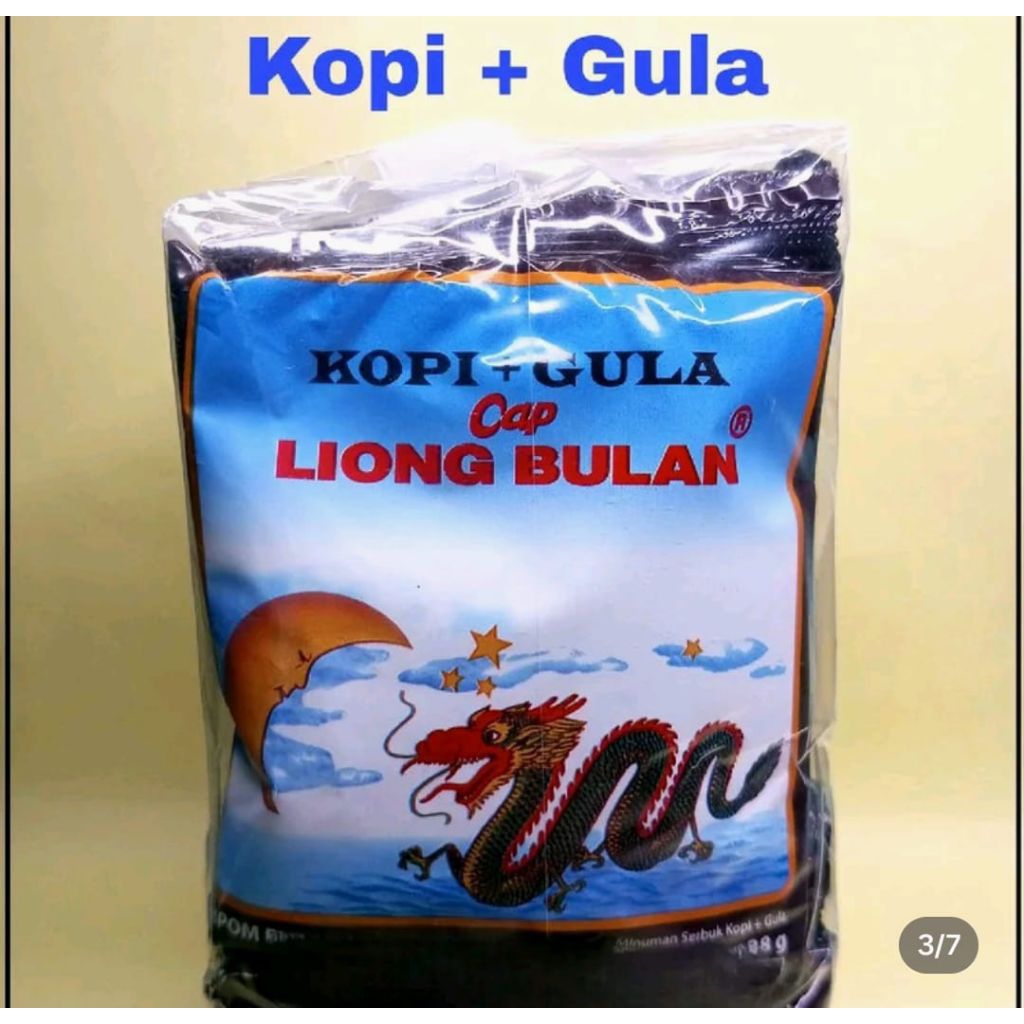Jual KOPI LIONG BULAN PLUS GULA ISI 20 SACHET | Shopee Indonesia