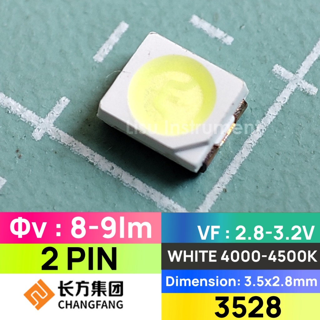 Jual 3528 LED White Putih 8-9lm 4000-4500K Changfang | Shopee Indonesia
