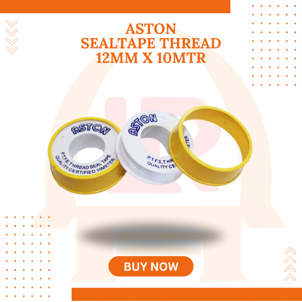 Jual ASTON Seal Tape 10 Meter / SealTape / Isolatip Isolasi Pipa Kran ...