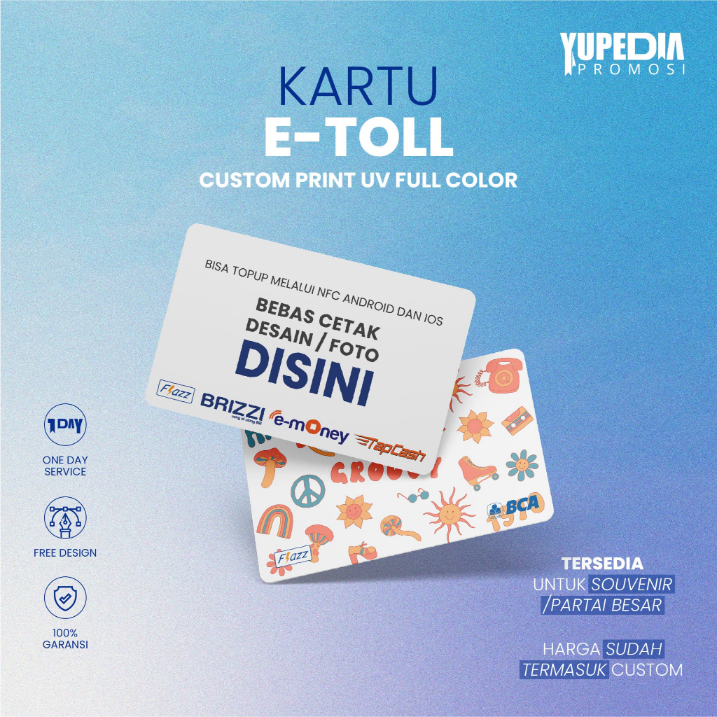 Jual eMoney / Brizzi / Flazz Gen 2 / eToll / TapCash / E-Toll Custom ...