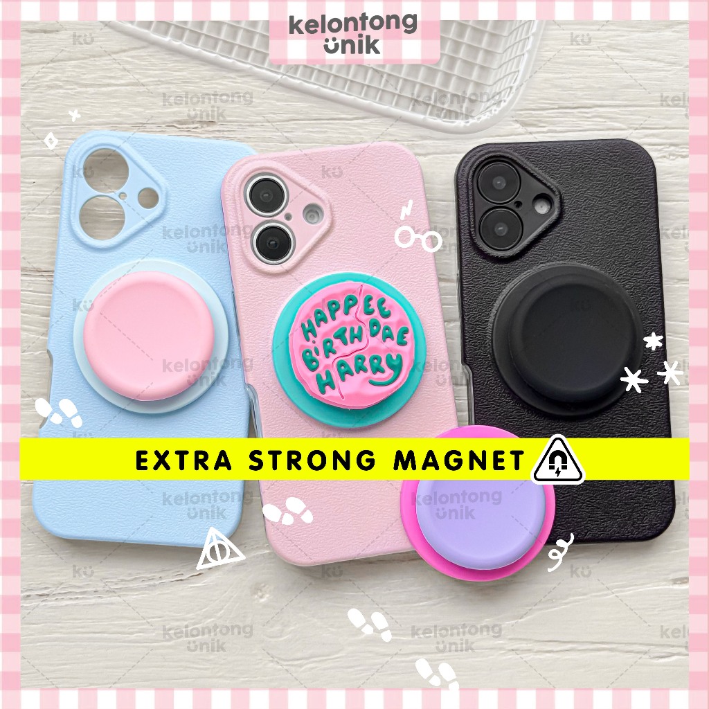 Jual KELONTONG UNIK | LULU BLOOM 2 Layer Leather Magsafe Magnectic Case ...