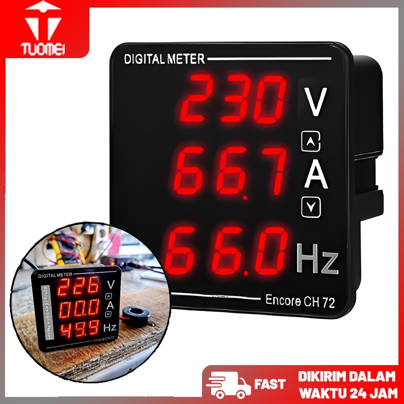 Jual Digital Voltmeter Ampere Meter HZ/VAHz Original/VAHz120A CH-72 /HZ ...