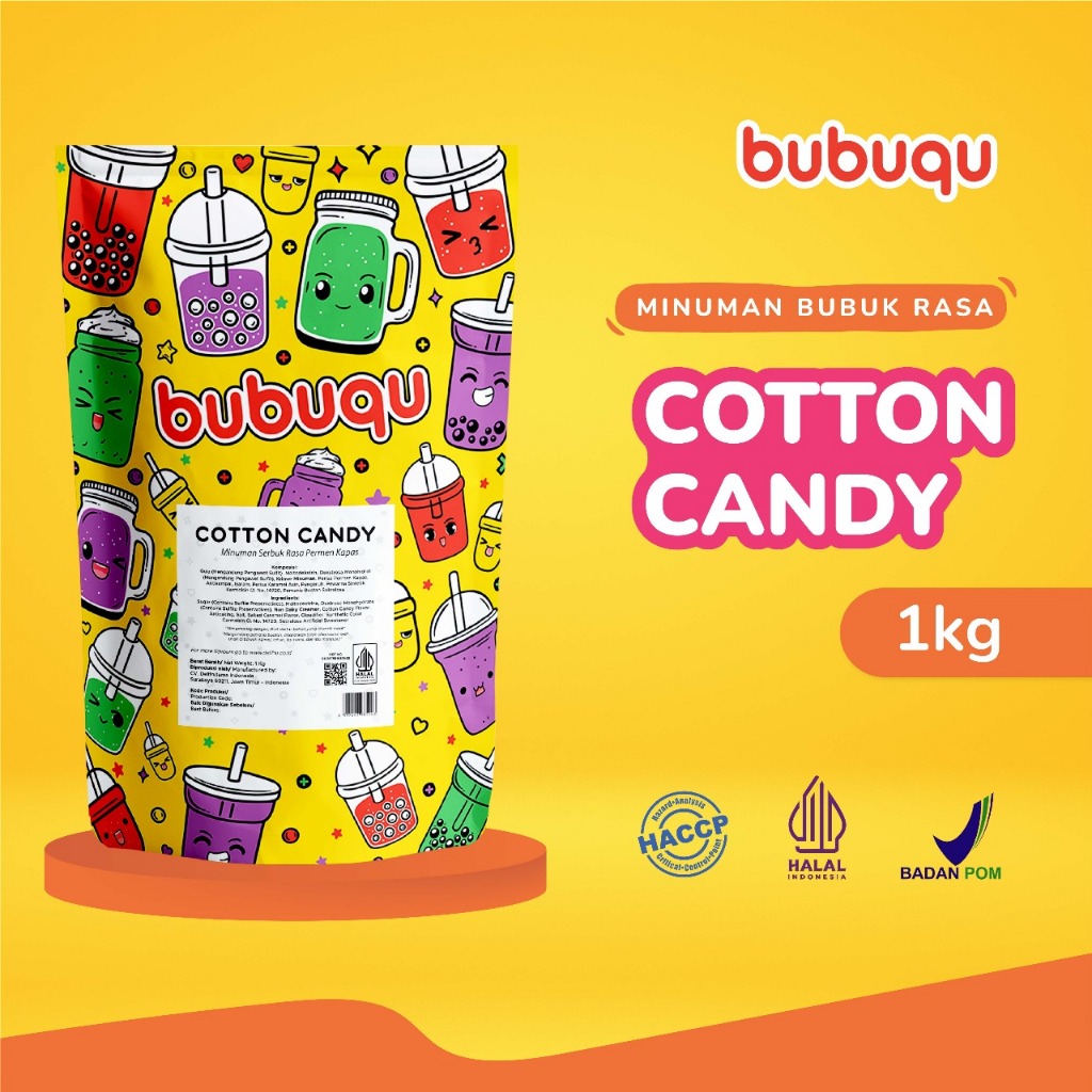 Jual Bubuqu Cotton Candy Powder Drink 1 Kg - Minuman Bubuk Instan ...