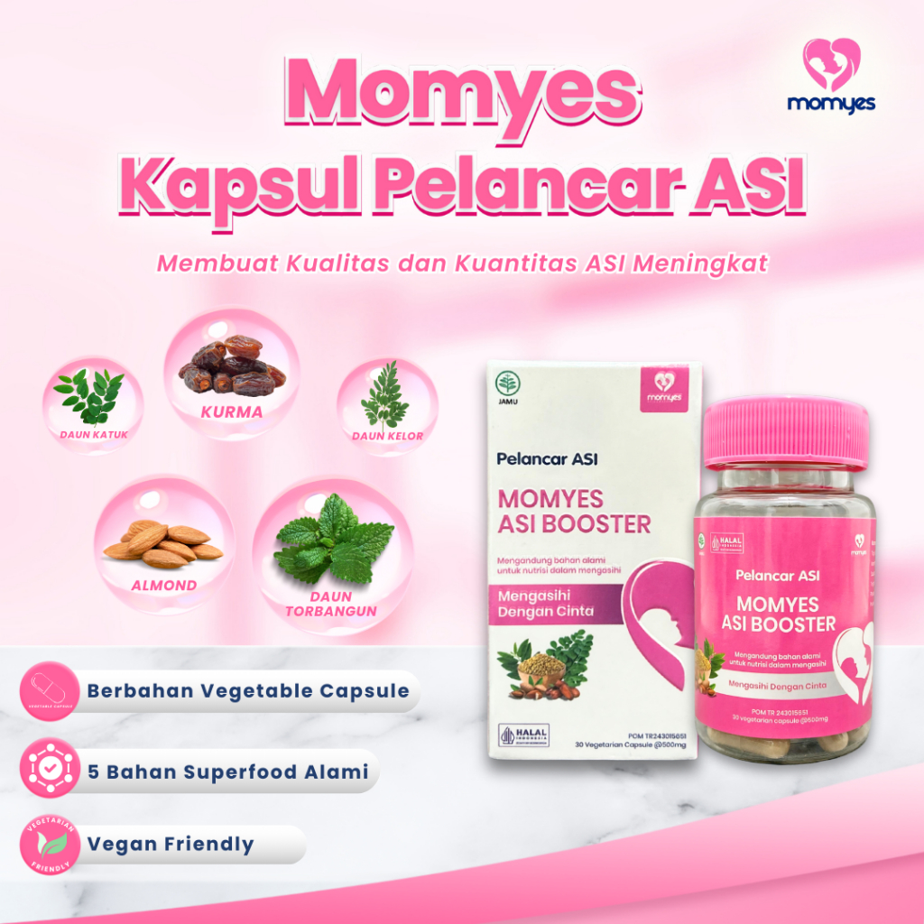 Jual Momyes Pelancar ASI Booster/Momyes Kapsul Pelancar Asi | Shopee ...