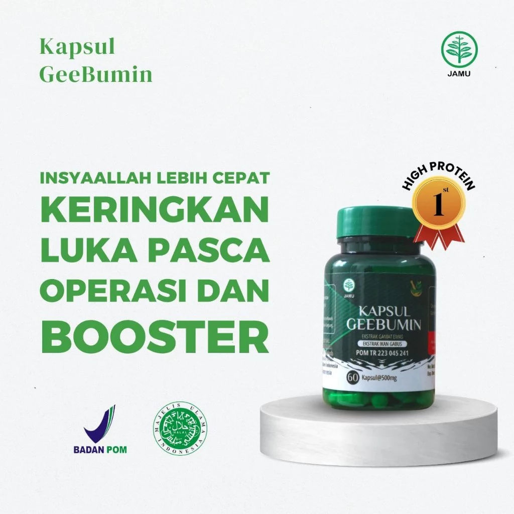 Jual GEEBUMIN - Obat Luka Diabetes | Luka Bakar | Pasca Operasi | Pasca ...