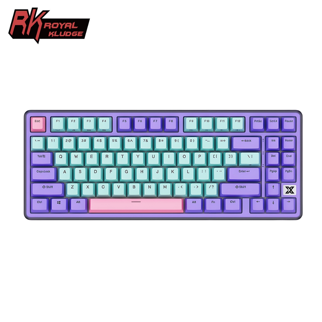 Jual Royal Kludge RK X87 Purple RGB Wired Gaming Keyboard | Shopee ...