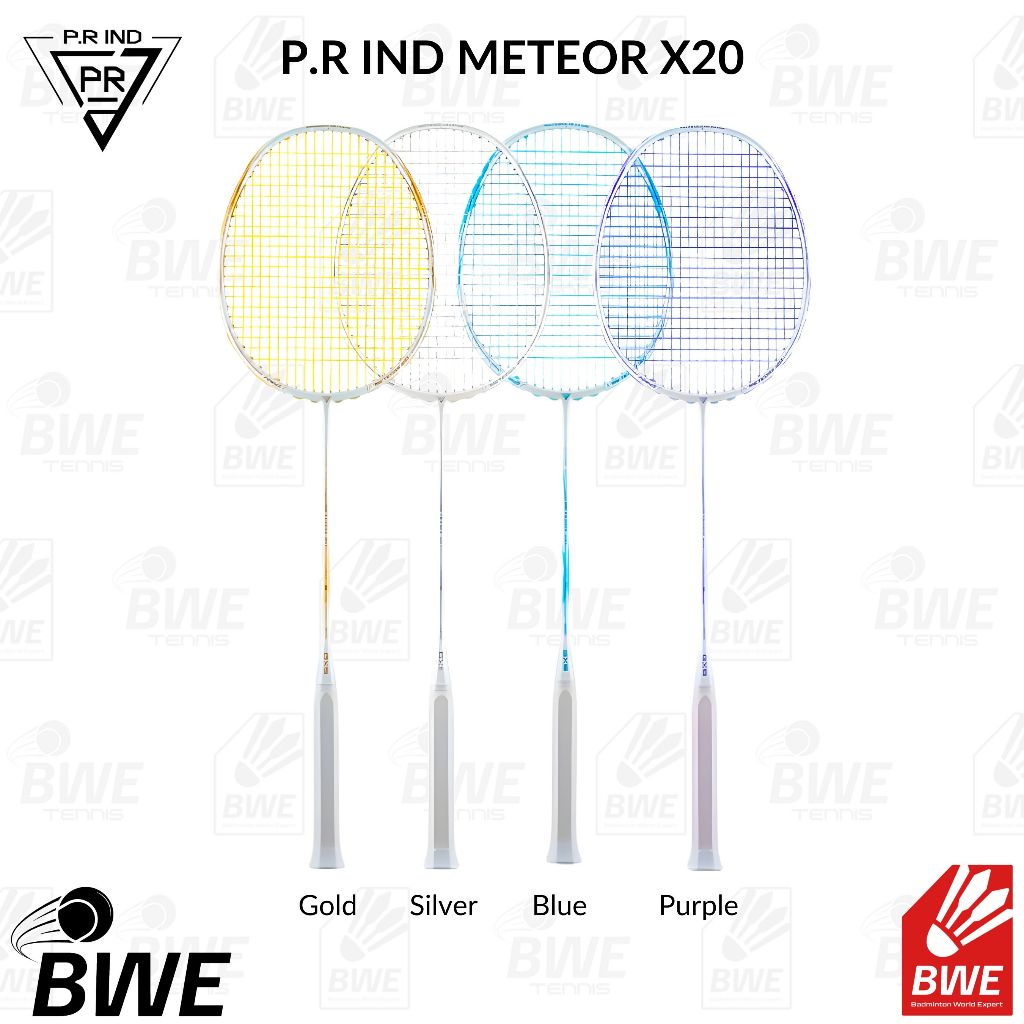 Jual P.R IND METEOR X20 RAKET BADMINTON 100% ORIGINAL PRIND | Shopee ...