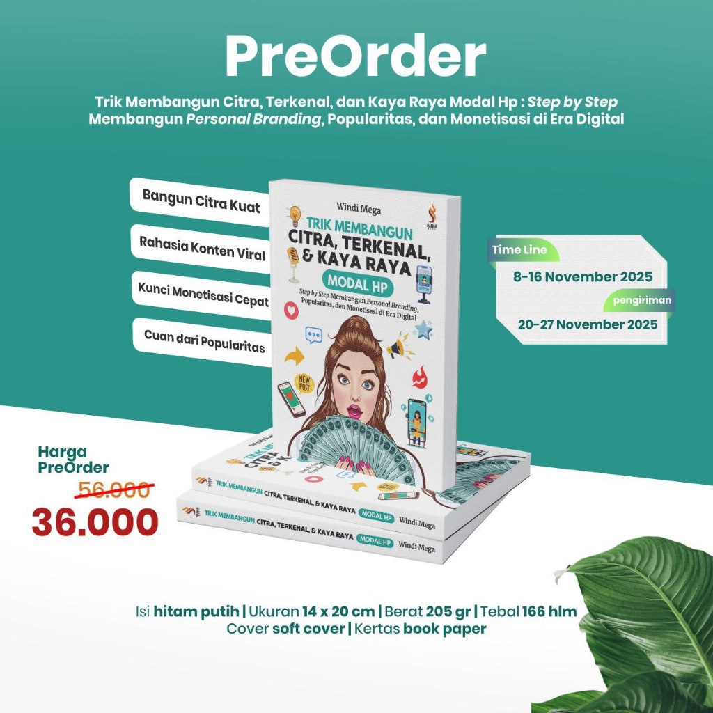 Jual [RANAH BUKU] Trik Membangun Citra, Terkenal, & Kaya Raya Modal HP ...